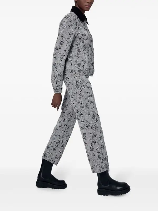 Ports 1961 Floral-print Straight-leg Jeans