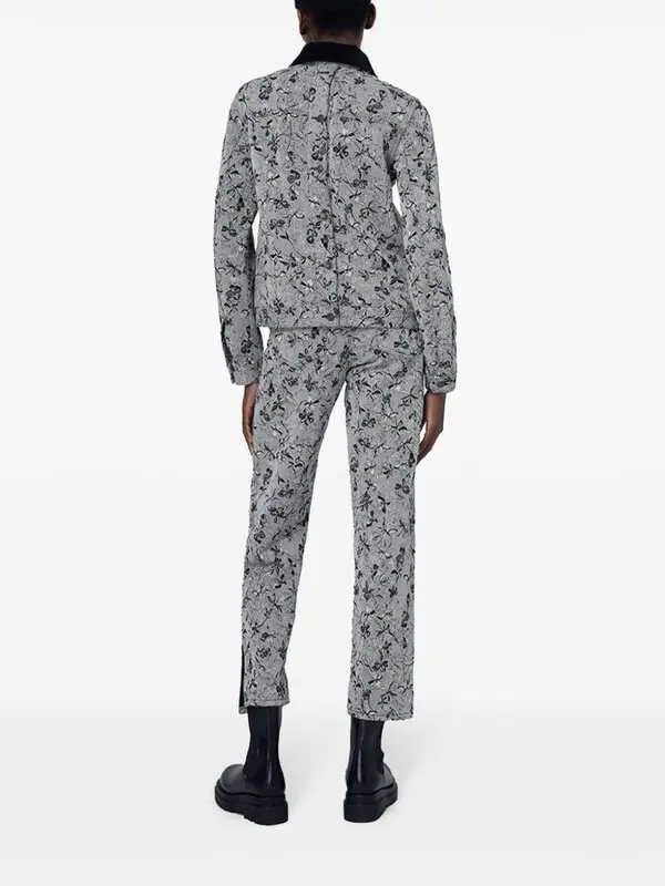 Ports 1961 Floral-print Straight-leg Jeans
