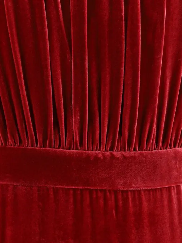 Raquel Diniz Velvet Effect Midi Dress