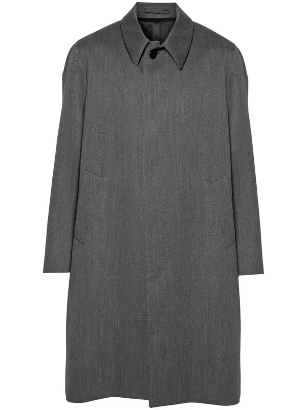 LARDINI Wool Twill Coat