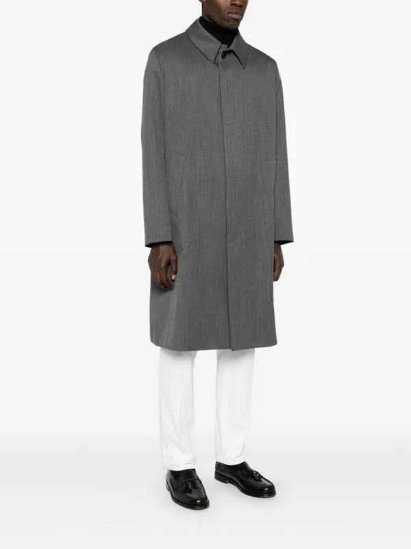LARDINI Wool Twill Coat