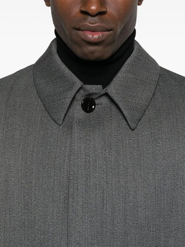 LARDINI Wool Twill Coat