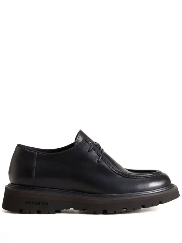 Woolrich Leather Derby Shoes - Black
