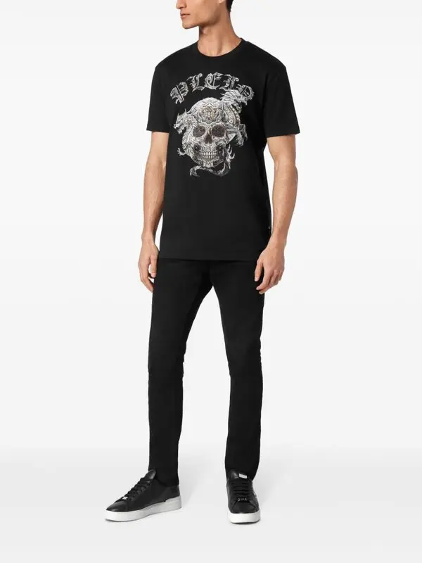Philipp Plein Ss Skull-print T-shirt - Black