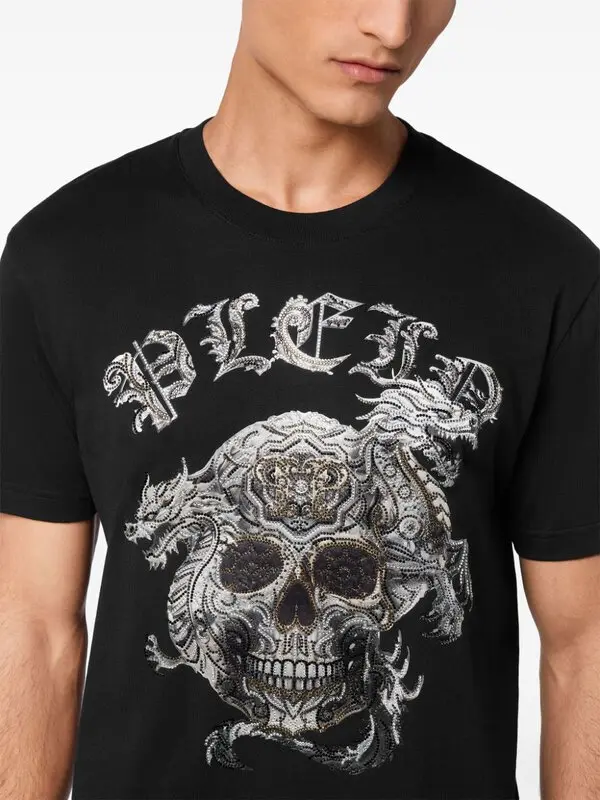 Philipp Plein Ss Skull-print T-shirt - Black
