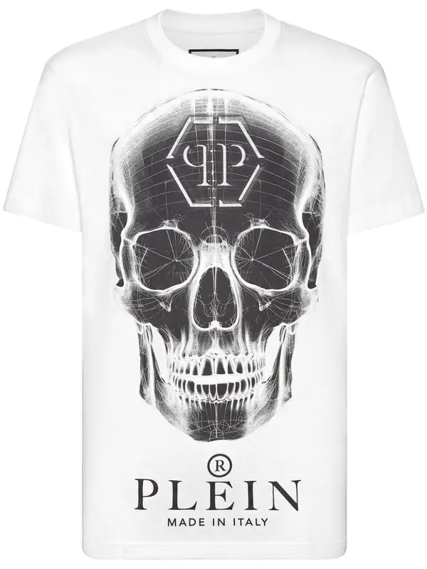 Philipp Plein Ss Skull-print T-shirt - White
