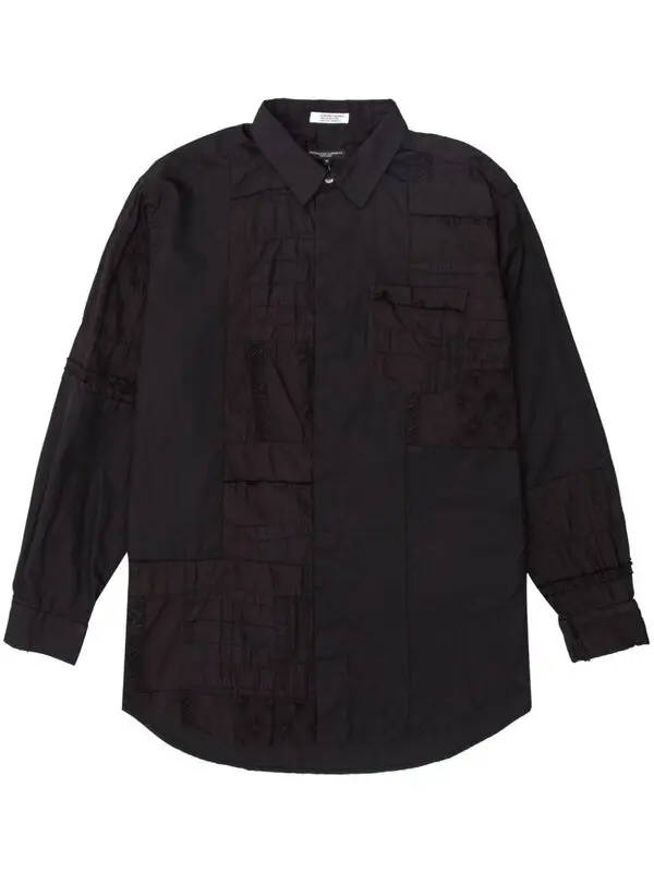 Engineered Garments Patchwork Short-collar Shirt
