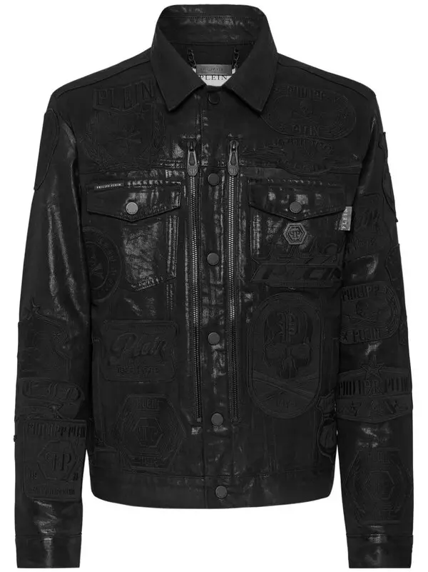 Philipp Plein Zipped Denim Jacket