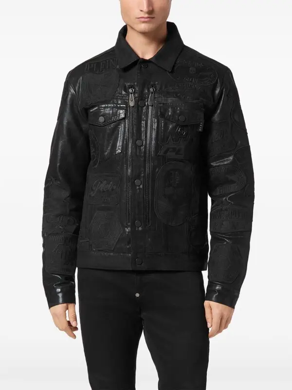 Philipp Plein Zipped Denim Jacket