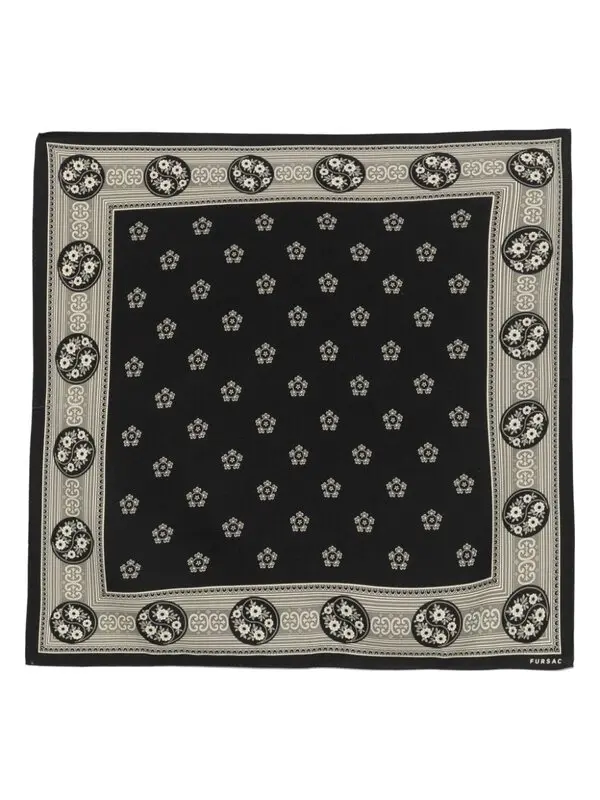 FURSAC Printed Scarf - Black