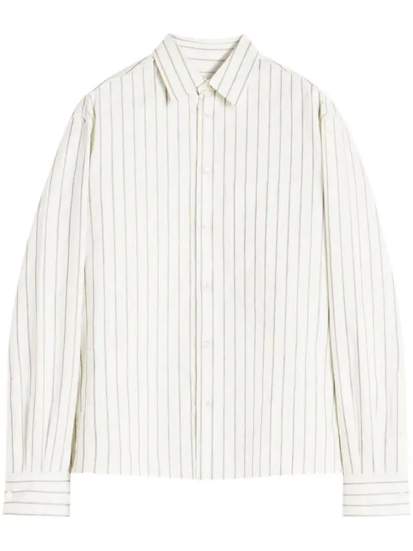 LANVIN Striped Shirt - Neutrals