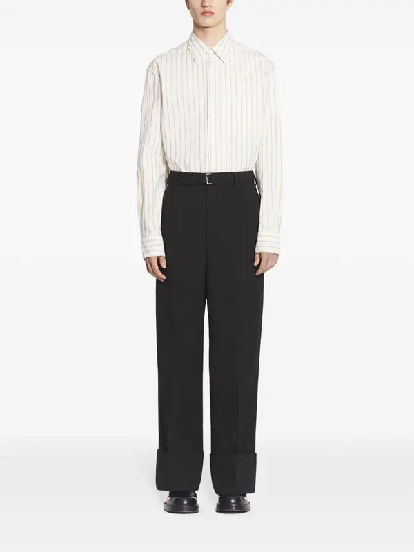 LANVIN Striped Shirt - Neutrals