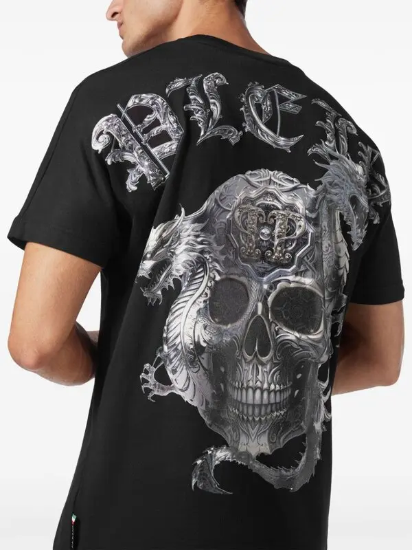 Philipp Plein Ss Skull-print T-shirt - Black