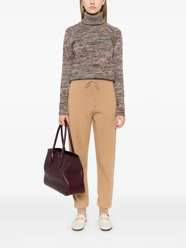 Fabiana Filippi Knitted Track Pants - Brown