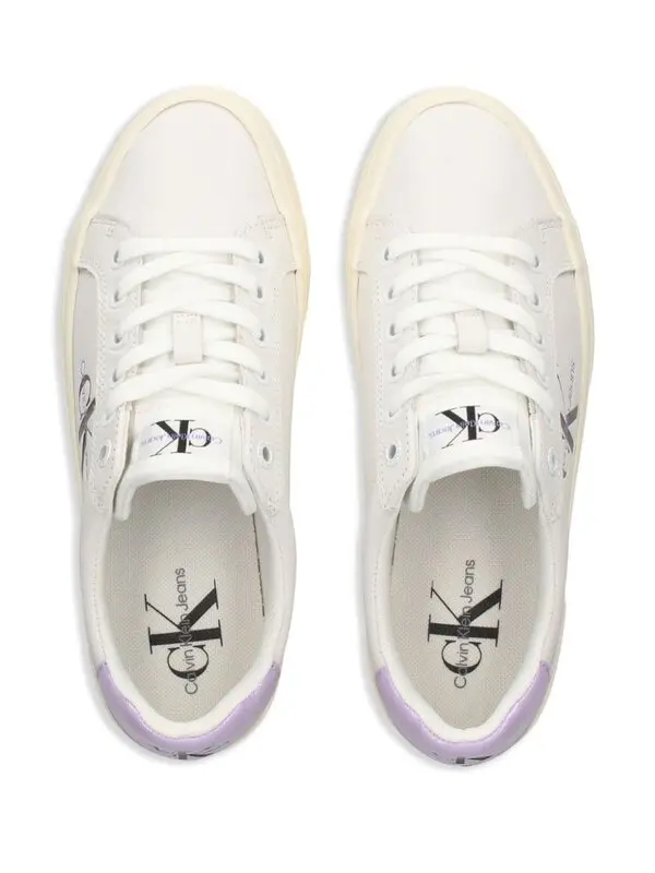 Calvin Klein Logo-print Leather Sneakers