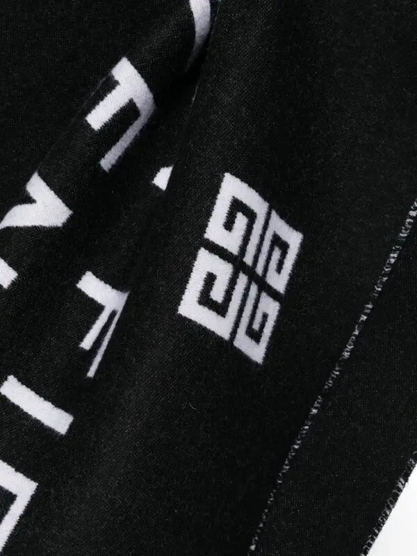 Givenchy Jacquard-logo Scarf - Black