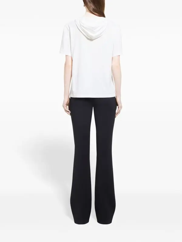 COURREGES Cotton Hooded T-shirt
