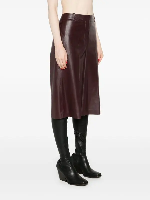 Fabiana Filippi Leather Knee-length Shorts