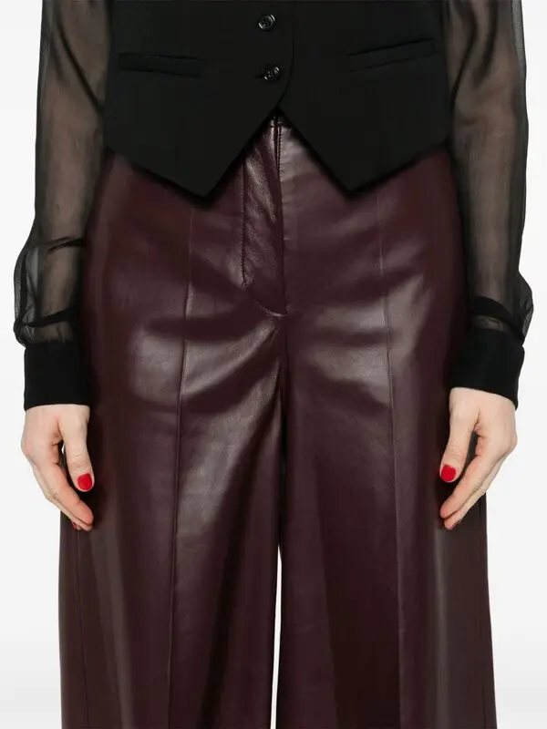 Fabiana Filippi Leather Knee-length Shorts