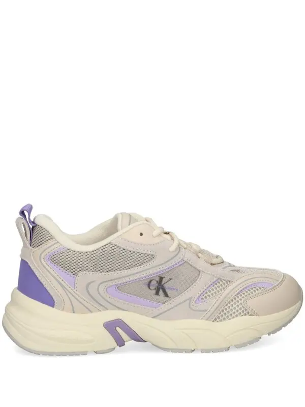 Calvin Klein Logo-print Sneakers - Neutrals