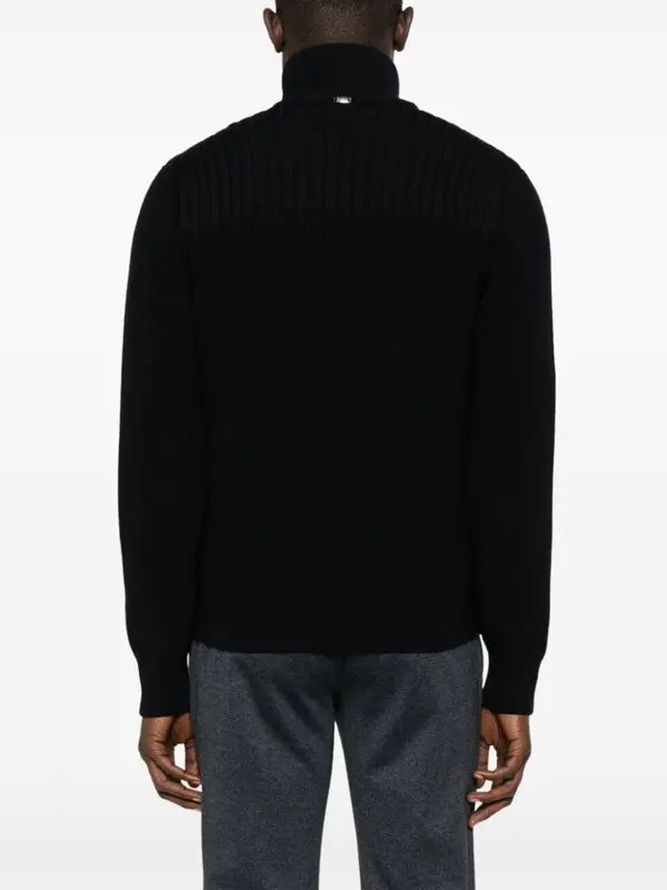 Herno Quilted-panel Jacket - Blue