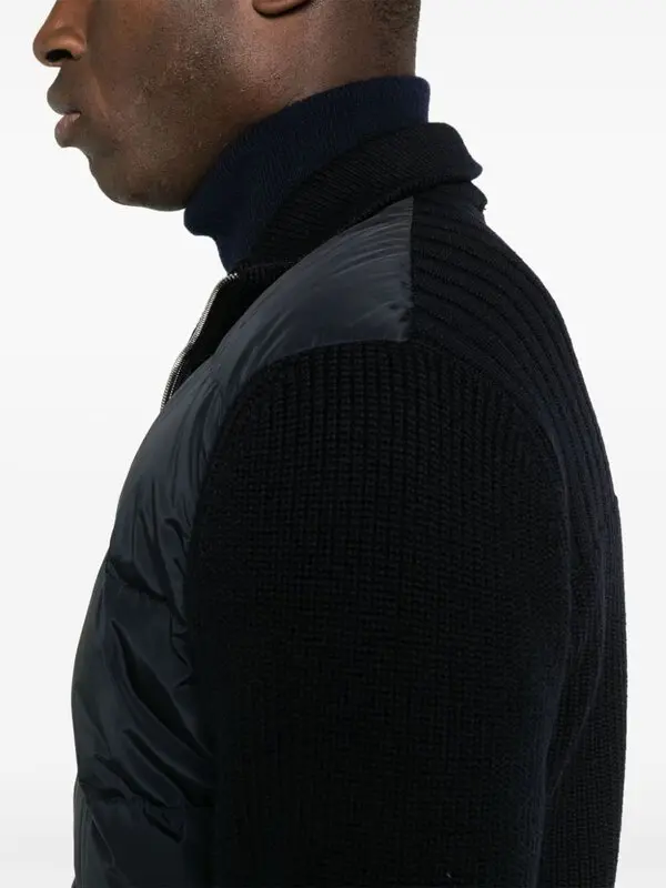 Herno Quilted-panel Jacket - Blue