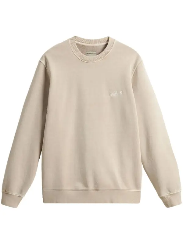 Woolrich Logo-embroidered Sweatshirt - Neutrals