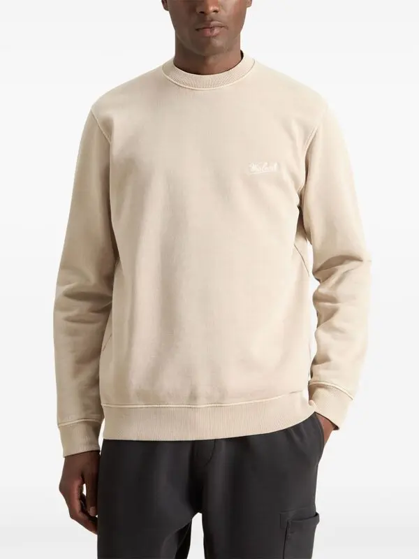 Woolrich Logo-embroidered Sweatshirt - Neutrals