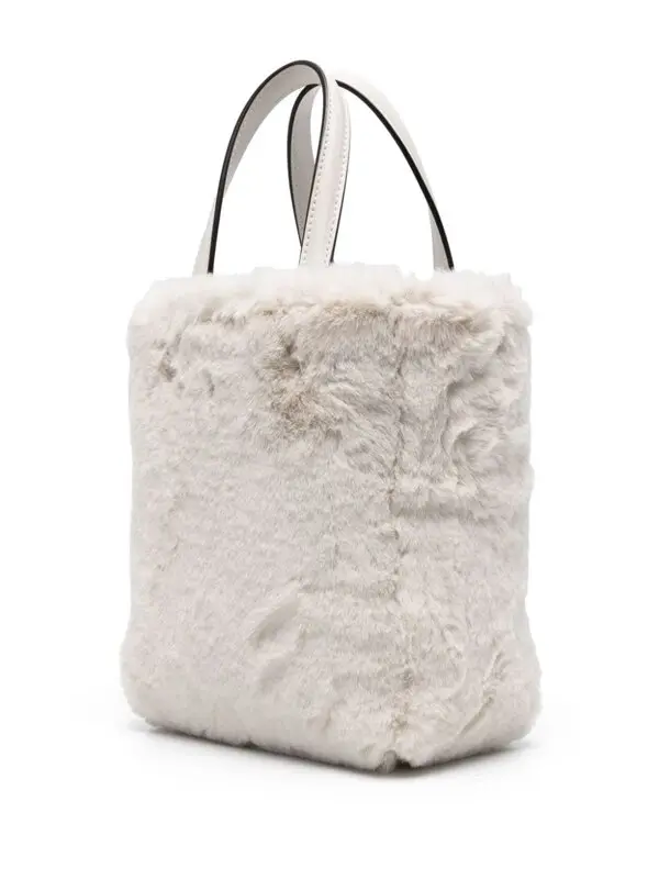 Jimmy Choo Small Lenny North-South Tote Bag In White 50% Off