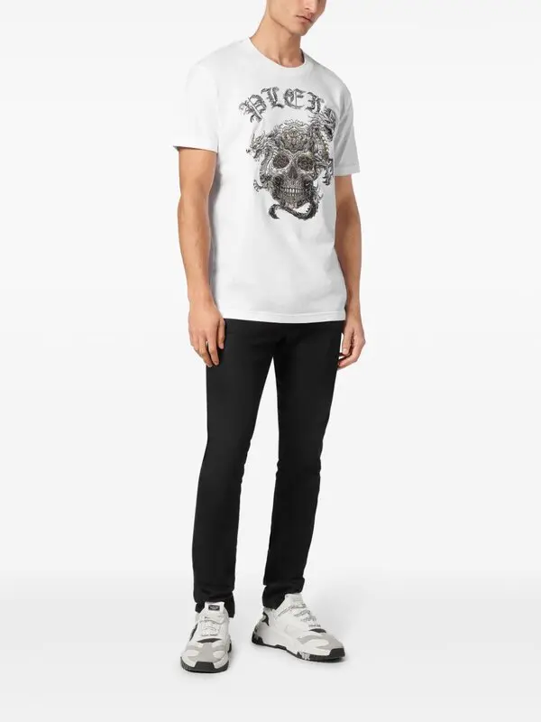 Philipp Plein Ss Skull-print T-shirt - White