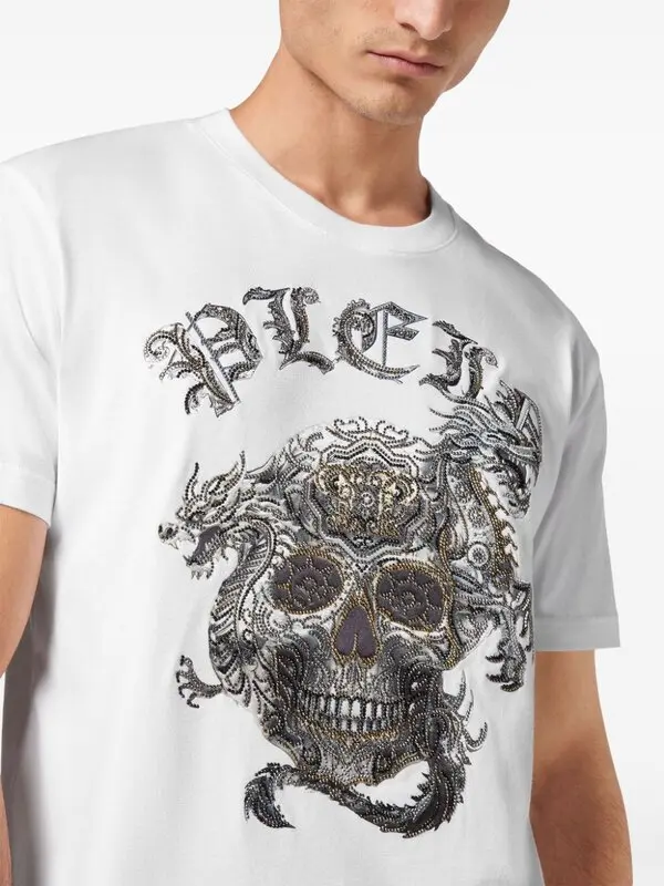 Philipp Plein Ss Skull-print T-shirt - White