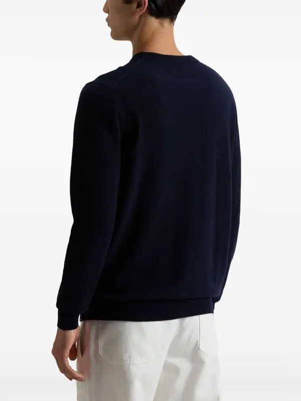 Woolrich Crew Neck Cashmere Jumper - Blue