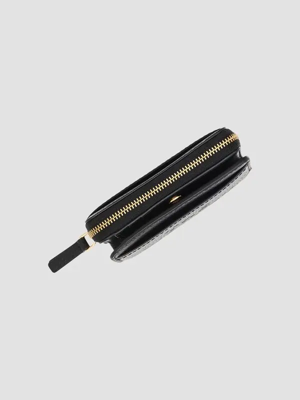 Marc Jacobs The Leather Mini Compact Wallet - Black