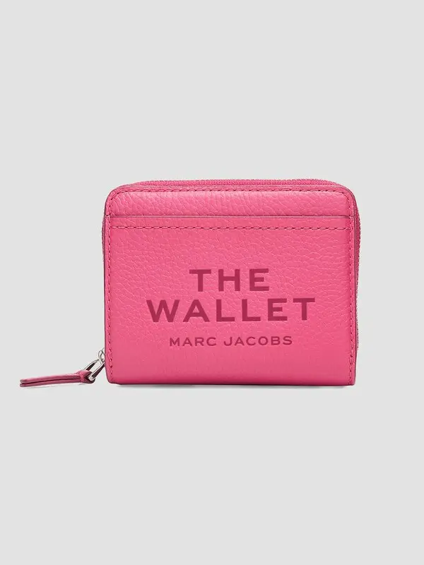 Marc Jacobs The Leather Mini Compact Wallet - Raspberry Pink