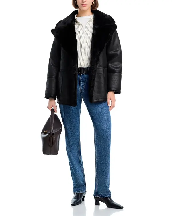 Aqua Faux Suede Double Breasted Jacket Exclusive
