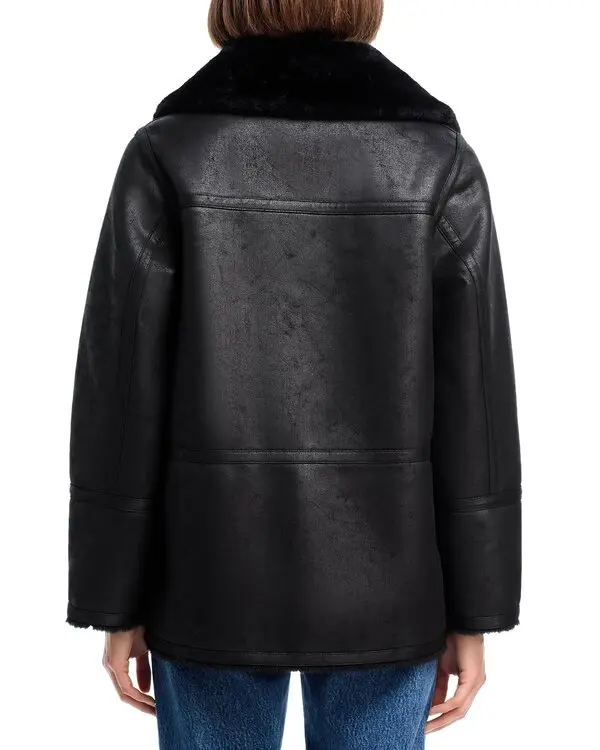 Aqua Faux Suede Double Breasted Jacket Exclusive