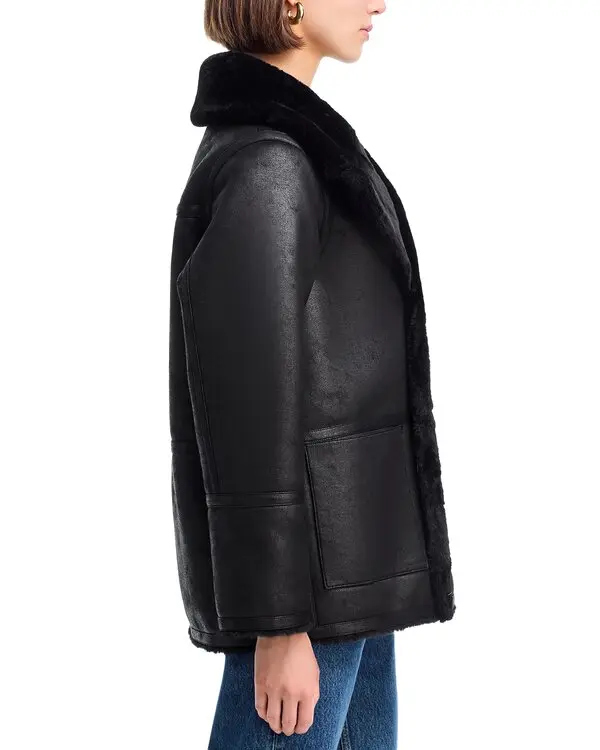 Aqua Faux Suede Double Breasted Jacket Exclusive