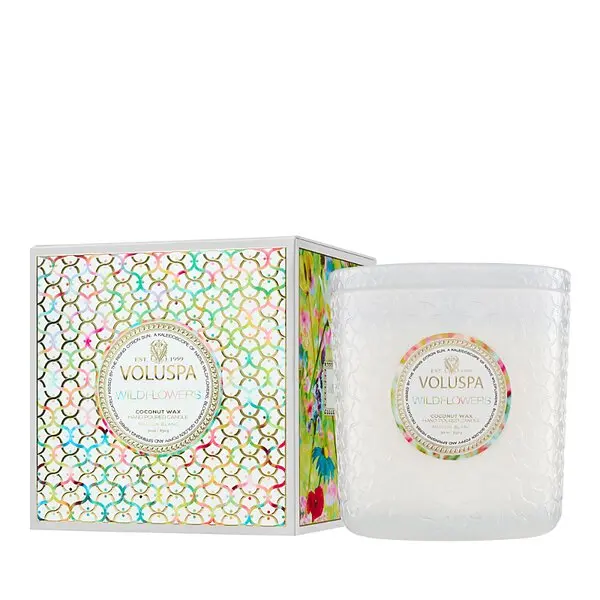 Voluspa Wildflowers Boxed Luxe Candle 30 Oz - No Color