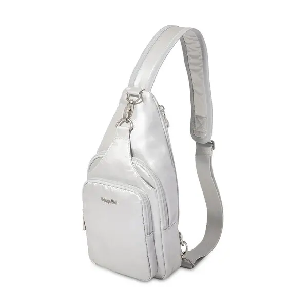 BAGGALLINI Central Park Sling Bag - Silver Metallic