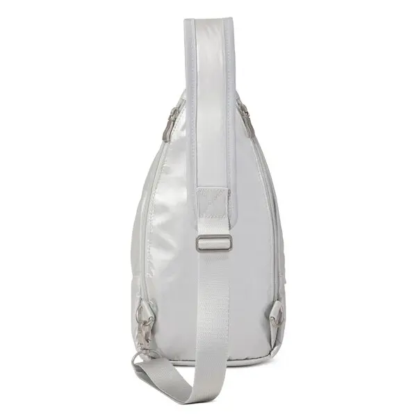 BAGGALLINI Central Park Sling Bag - Silver Metallic