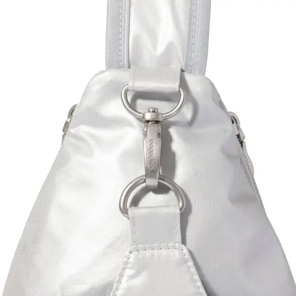 BAGGALLINI Central Park Sling Bag - Silver Metallic
