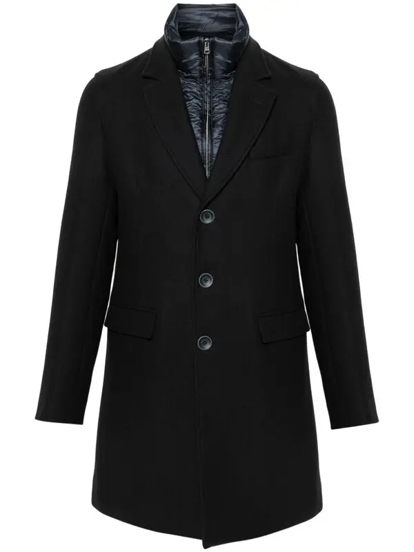Herno Layered Coat - Blue