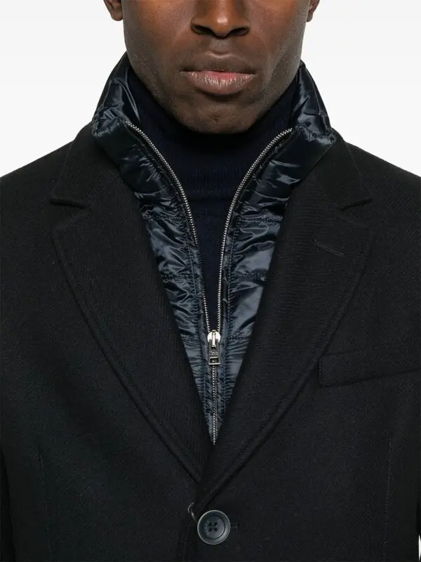 Herno Layered Coat - Blue