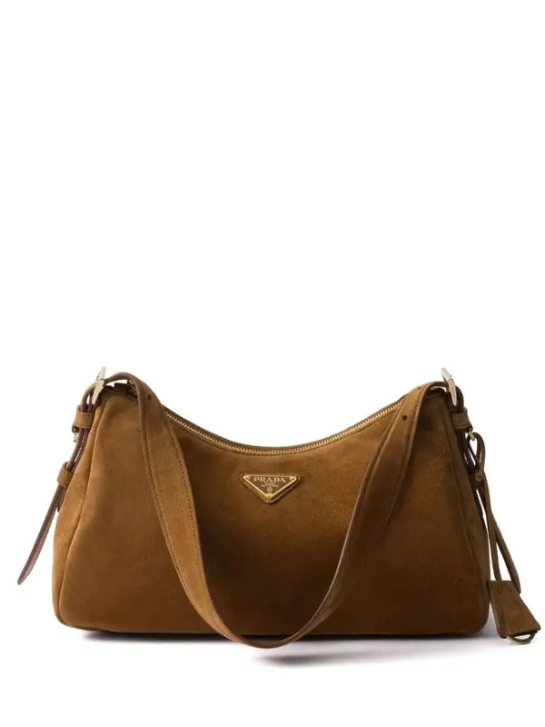 Prada Aimée Medium Shoulder Bag - Brown