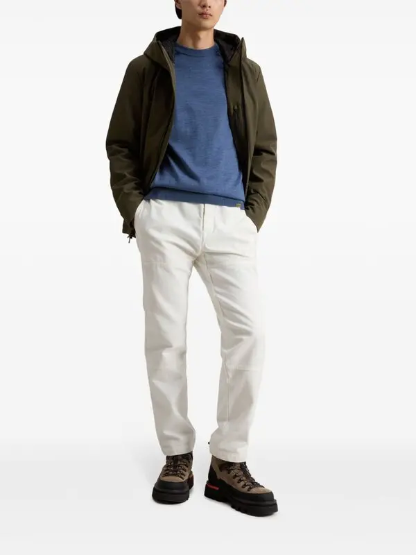 Woolrich Crew Neck Virgin Wool Sweater - Blue