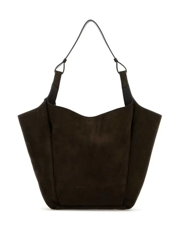 TOD'S T Timeless Suede Tote - Brown
