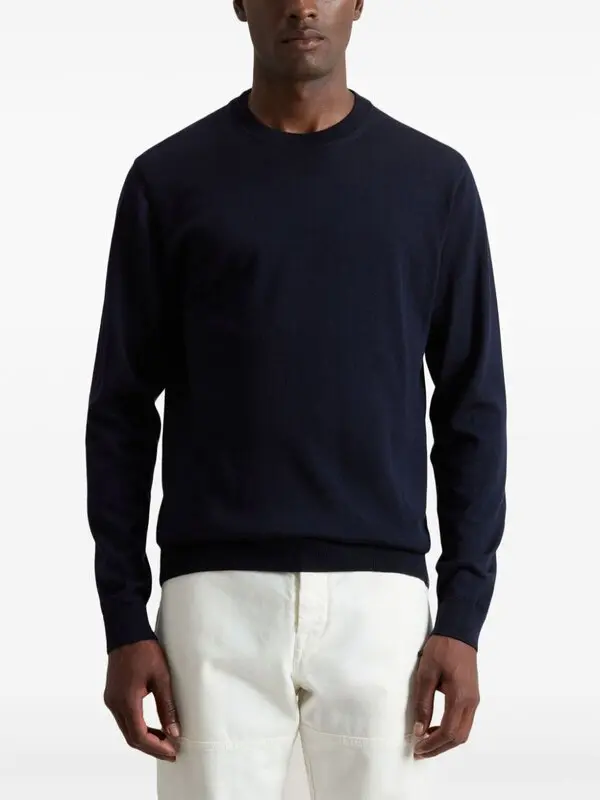 Woolrich Crew Neck Virgin Wool Sweater - Blue