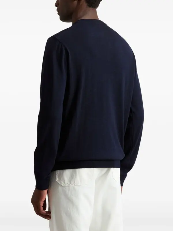 Woolrich Crew Neck Virgin Wool Sweater - Blue