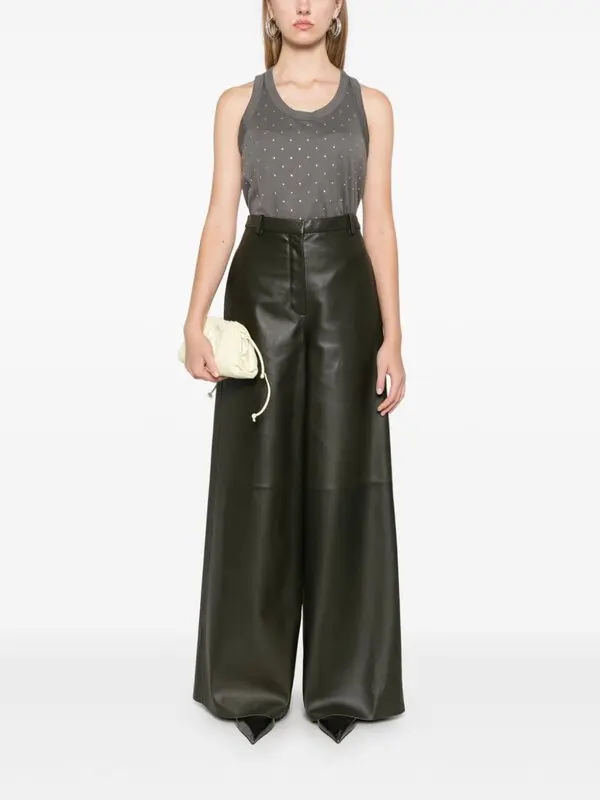 Fabiana Filippi Leather Trousers