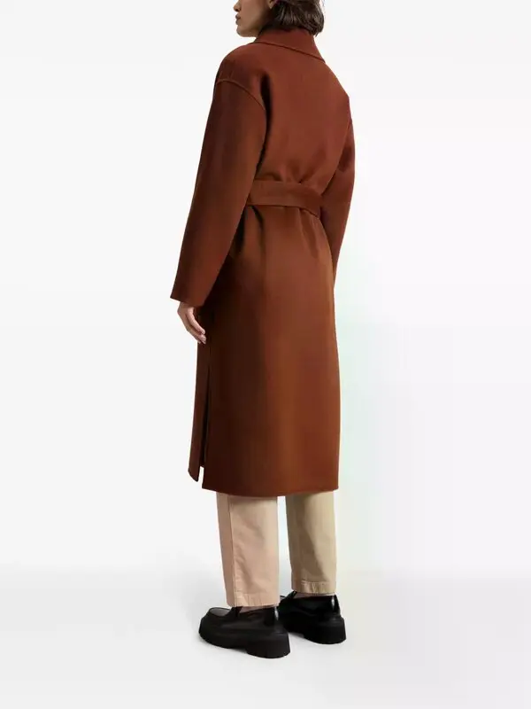 Woolrich Belted Virgin Wool Coat - Brown